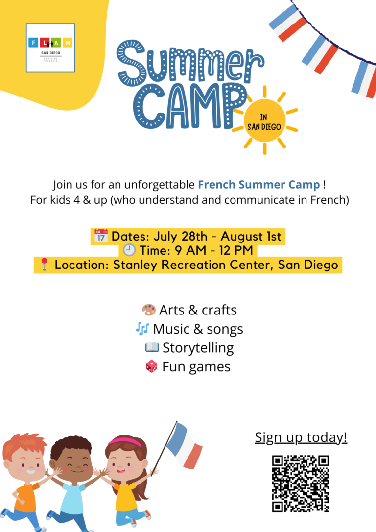 2025 French Summer Camp in San Diego | Ages 4–11 | FLAM San Diego